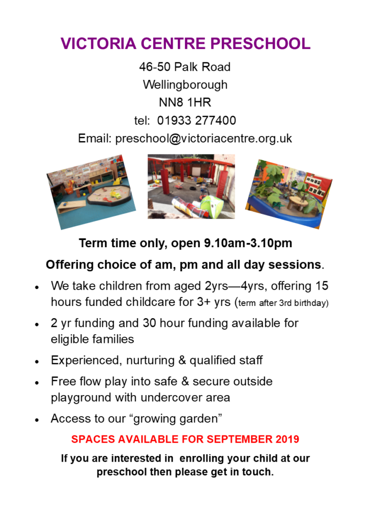 Pre-School | Victoria Centre